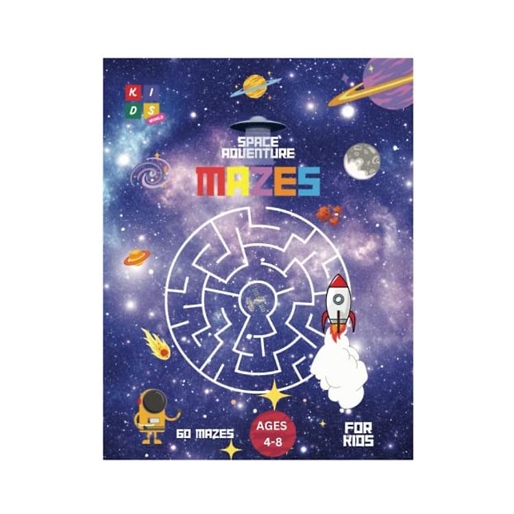 Space Activity Mazes for Kids: Maze Activity Book For Kids | Outer ...