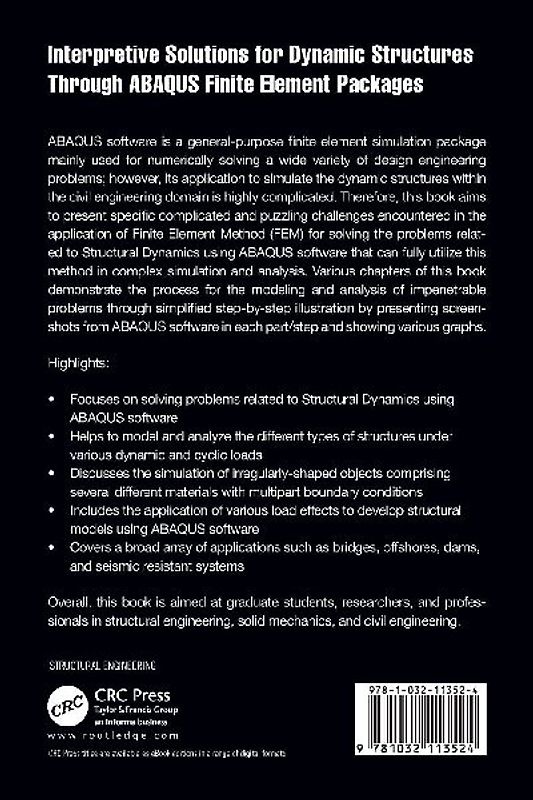 Interpretive Solutions for Dynamic Structures Through ABAQUS Finite Element Packages gebraucht ...