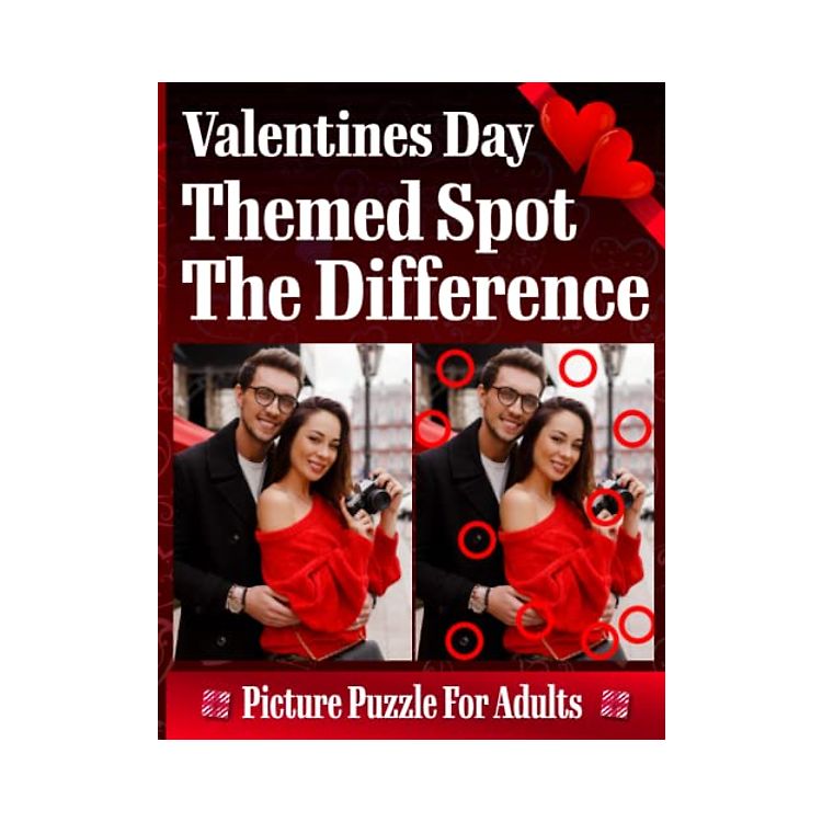 Valentines Day Themed Spot the Difference Picture Puzzle For Adults ...