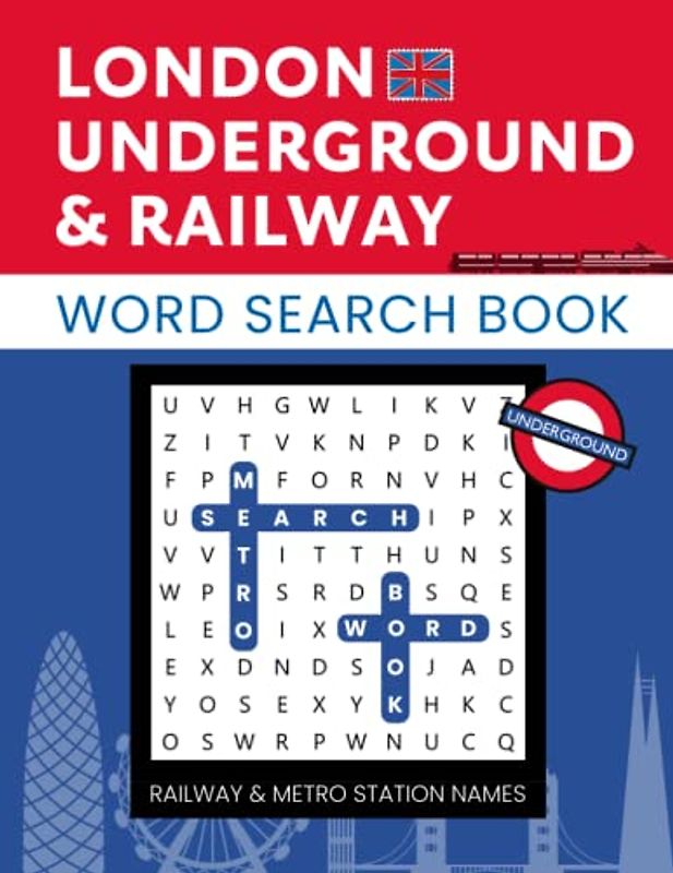 London underground and railway word search book. Great railway related ...