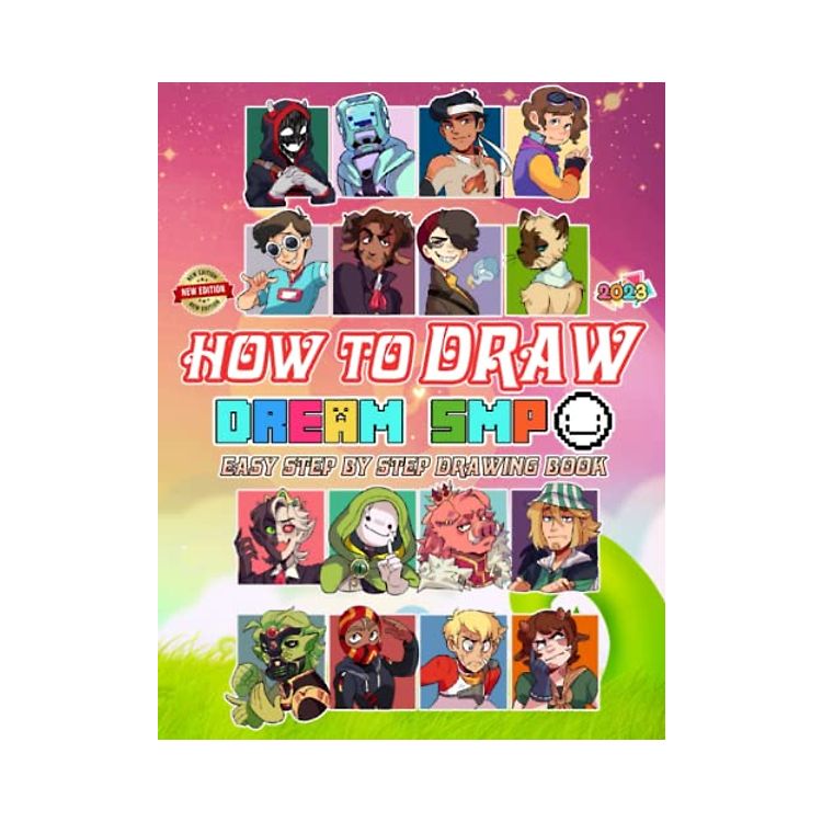 How To Draw Dream SMP & Coloring: Draw and Color Book For Kids | Learn ...