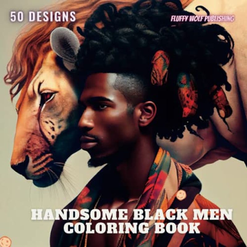 Handsome Black Men Coloring Book: 50 Handsome Black Men Coloring Pages ...