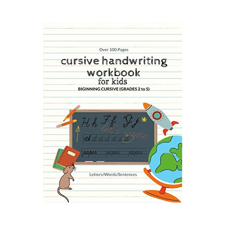 Cursive Handwriting Work Book For Kids: Cursive writing practice book ...