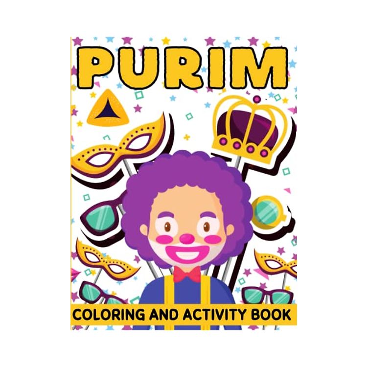 Purim Coloring and Activity Book for Kids: Jewish Holiday Coloring and ...