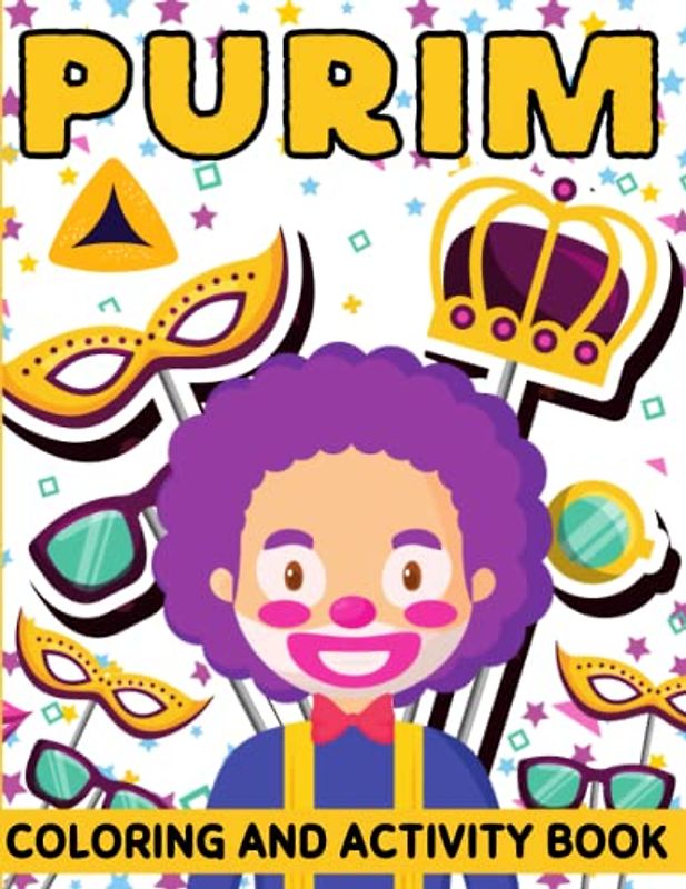 Purim Coloring and Activity Book for Kids: Jewish Holiday Coloring and ...