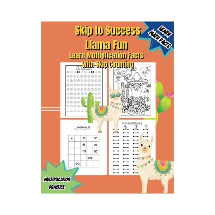 Llama Fun Skip Counting Workbook: Multiplication Facts Practice Book ...