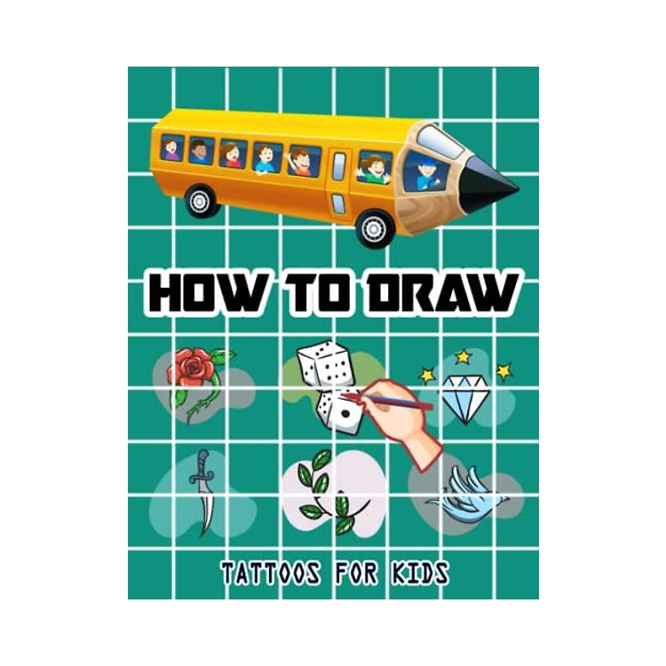 How to Draw Tattoos For Kids: Easy Way to draw Tattoos, Learn To Draw ...