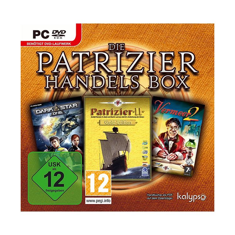 Die Patrizier & Händler Box (Patrizier 2 Gold / Vermeer 2 / Dark Star ...
