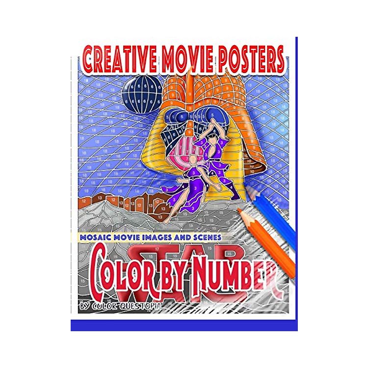 Creative Movie Posters Color by Number Mosaic Movie Images and Scenes ...